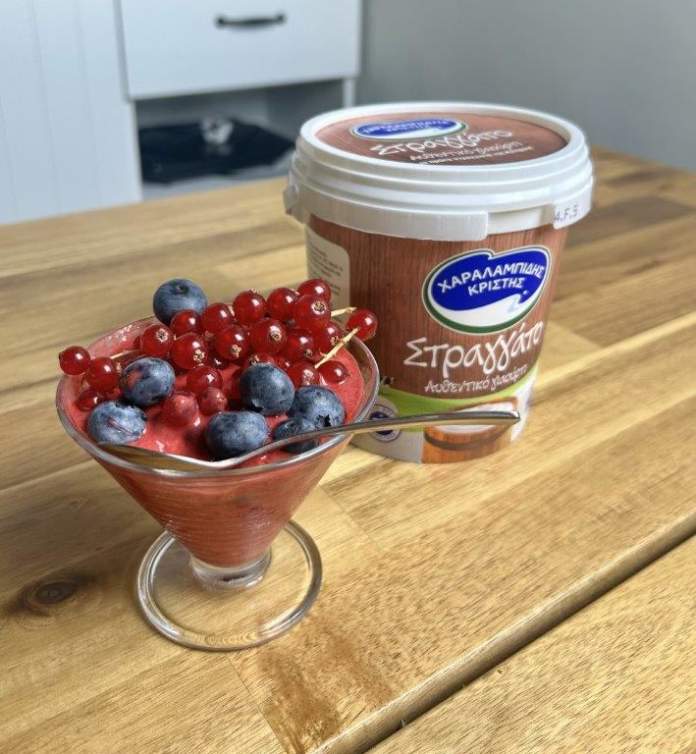 Raspberry Frozen Yoghurt | Απλές και νόστιμες συνταγές