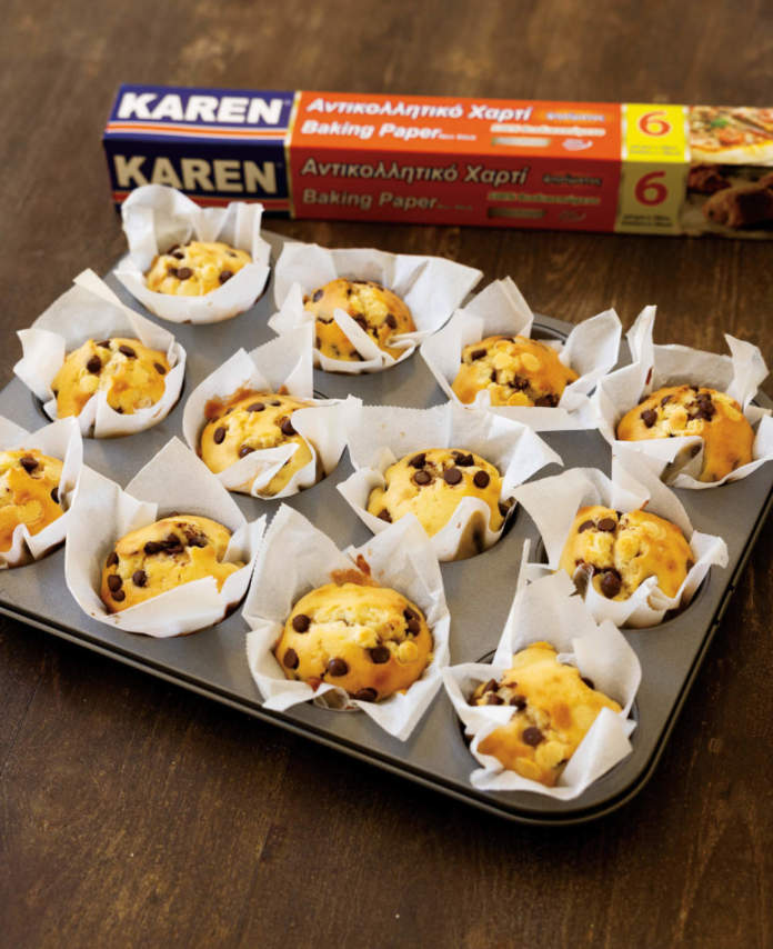 Muffins βανίλιας με σοκολατάκια | Απλές και νόστιμες συνταγές